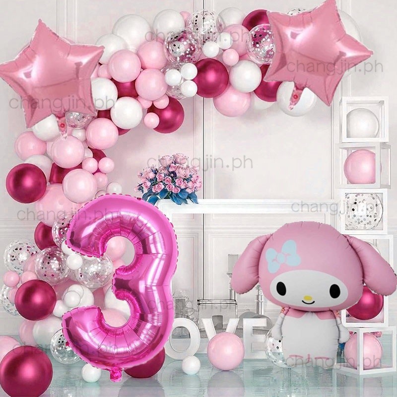 Melody Balloon Cartoon Girl Party Birthday Party Melody Aluminum Foil ...