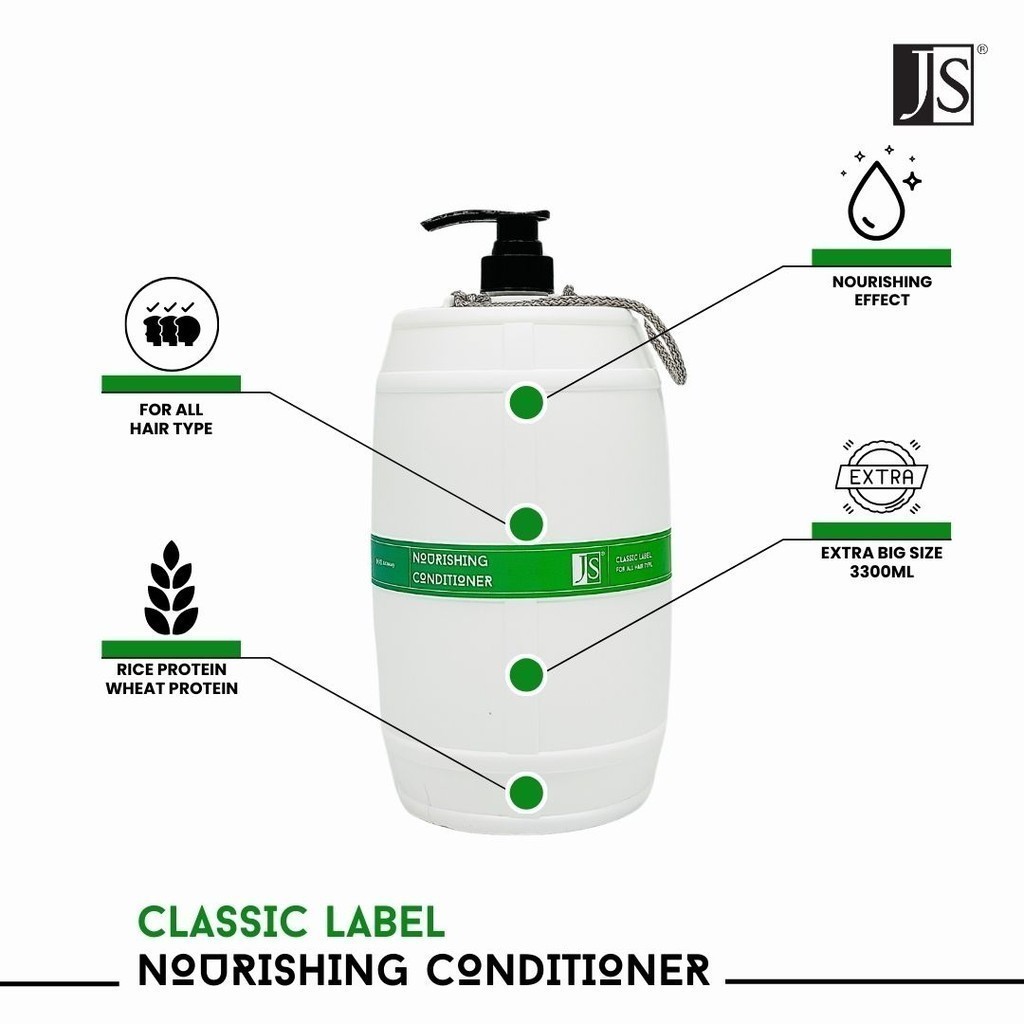 JS Classic Label Nourishing Conditioner for All Hair Type - 3300ML ...