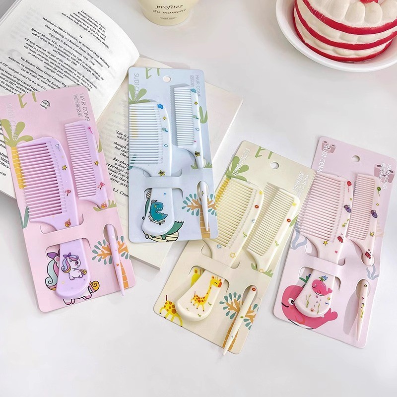Cartoon Plastic Comb Cute Girl Heart Home Dormitory Multi-shape Smooth ...