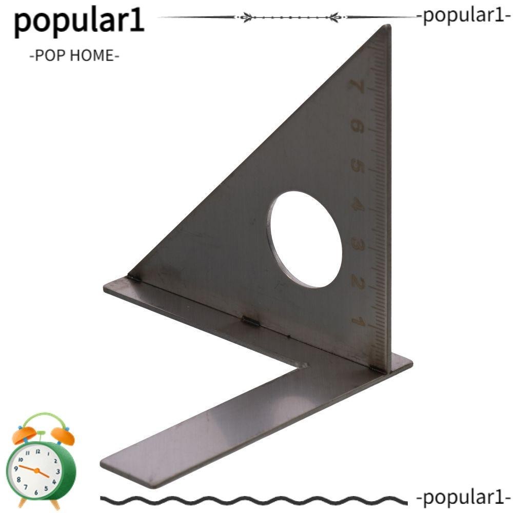 POP Measuring Ruler, Multi-Angle Silver Stainless Steel Angle Ruler ...