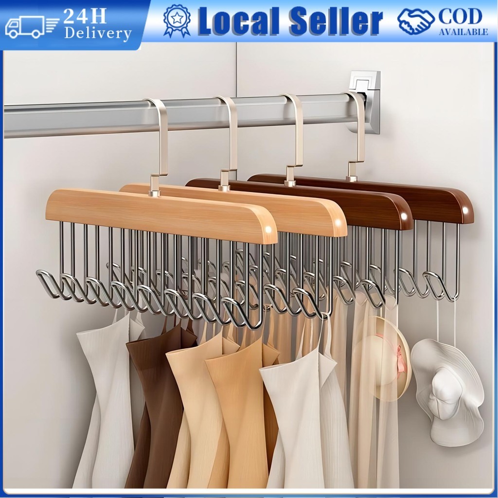 8 Hook Rack Clothes Organizer Multi-purpose Tank Top Hanger for Bra ...