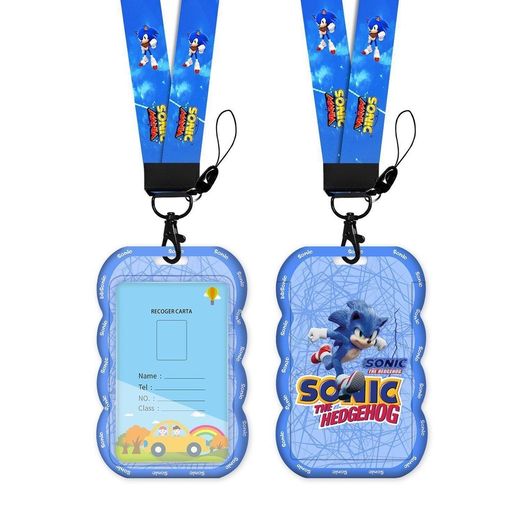 Long Lanyard Card Holder Sonic Sonic Boy Bus Card Holder Employee ID ...