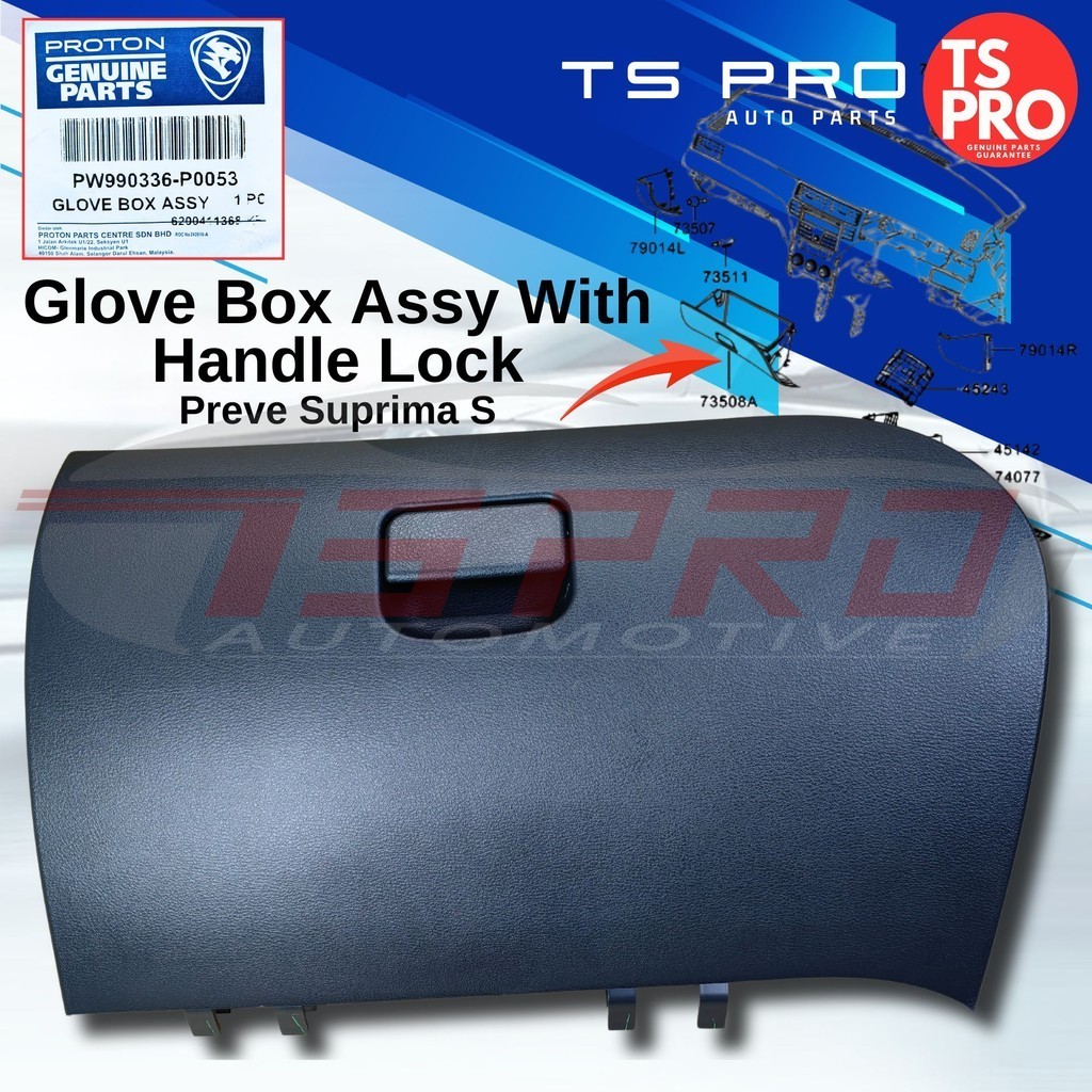 Proton Preve Suprima S Genuine Glove Box Assy With Handle Lock PW990336 ...
