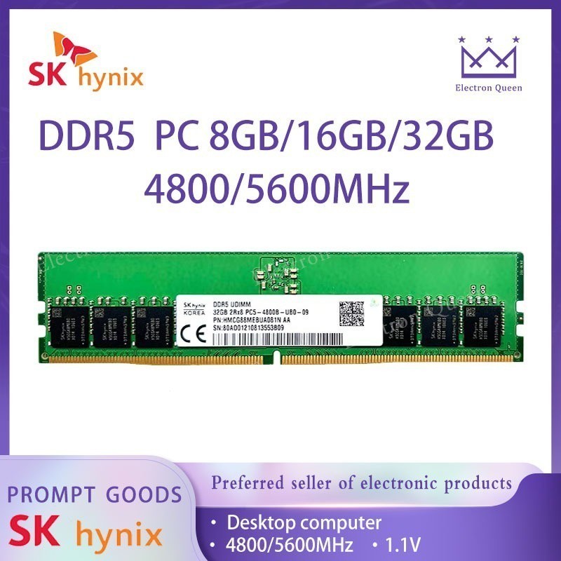 [Ready Stock] SK Hynix Hynix DDR5 16GB * 2 PC 4800/5600MHZ Desktop Computer Memory | Shopee Malaysia