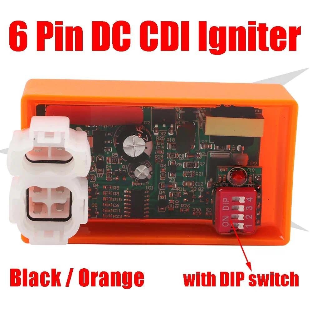 12V Can Be Used CDI 6 Pin DC Racing Burning Dark Veloci Thunder 250 GY6 ...