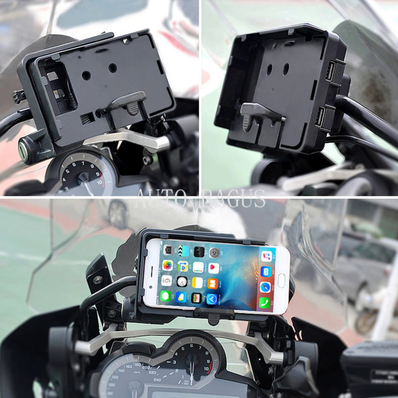 2024Motorcycle Mobile Phone Navigation Handlebar Bracket Support 12mm ...