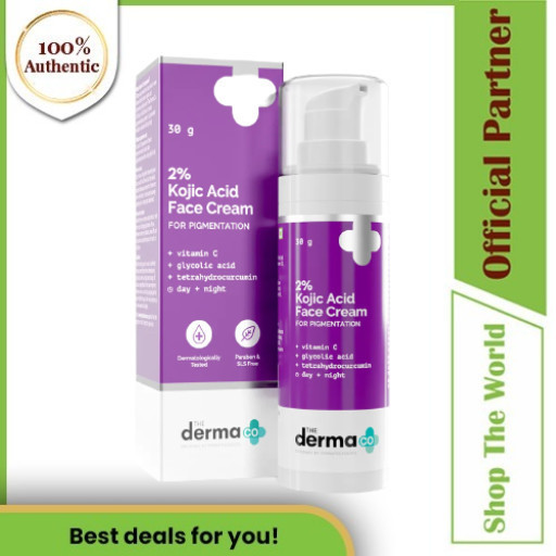 The Derma Co Pigmentation & Skin Toning 2% Kojic Acid Face Cream, 30 gm ...