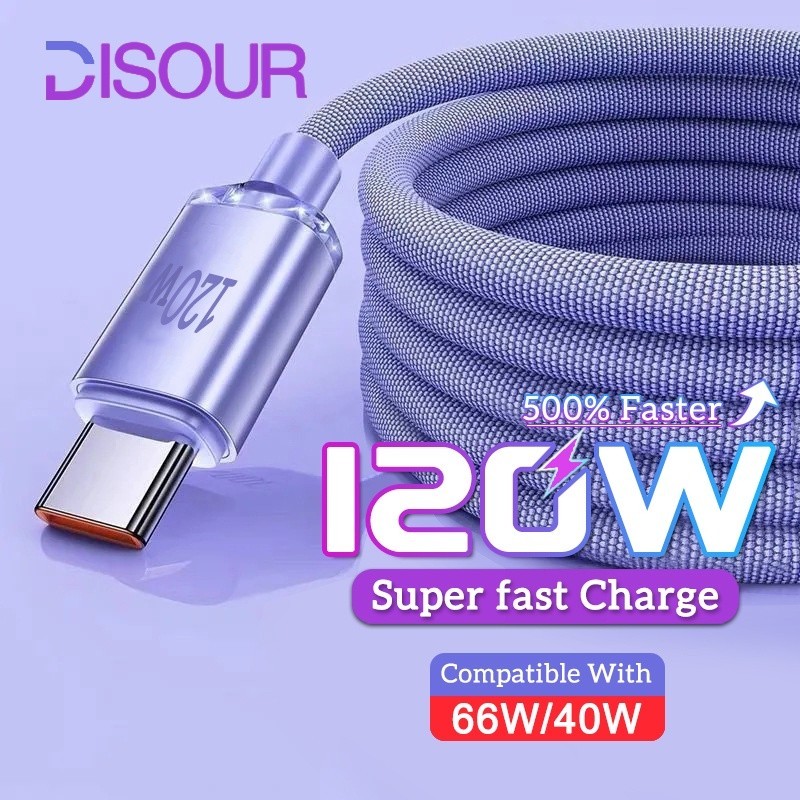 MALAYSIA..... 120W Super Fast Charging Cable 6A USB Cable Type C Data ...
