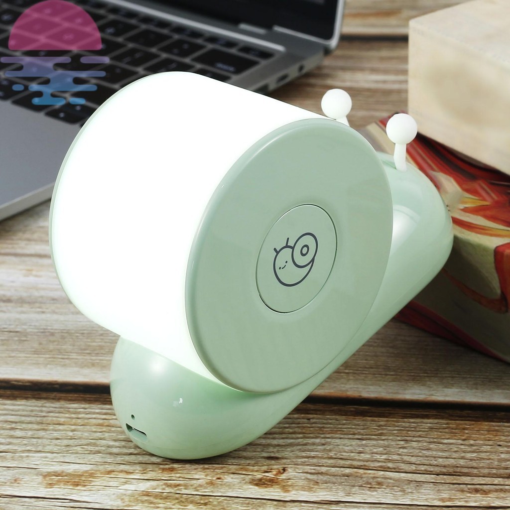 Snail Night Light Cute Snail Shape Desk Lamp with Magnetic Base 800mAH ...