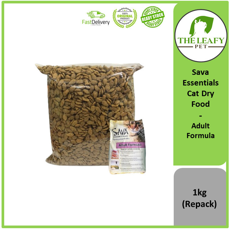 Sava Essentials Dry Cat Food Adult Formula - 1kg Repack | Shopee Malaysia