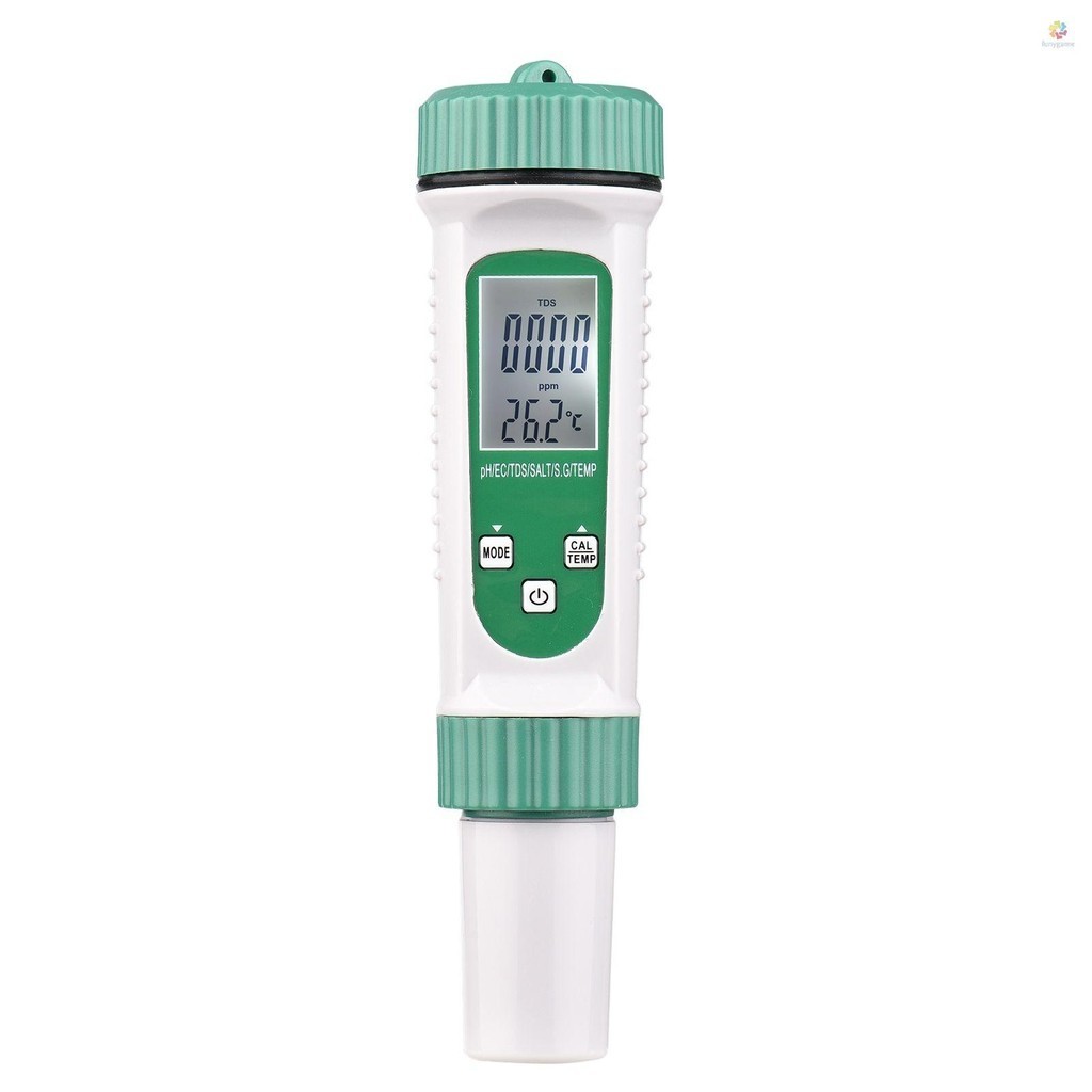 Digital Water Quality Tester 6 in 1 Multifunction Water Quality Monitor ...
