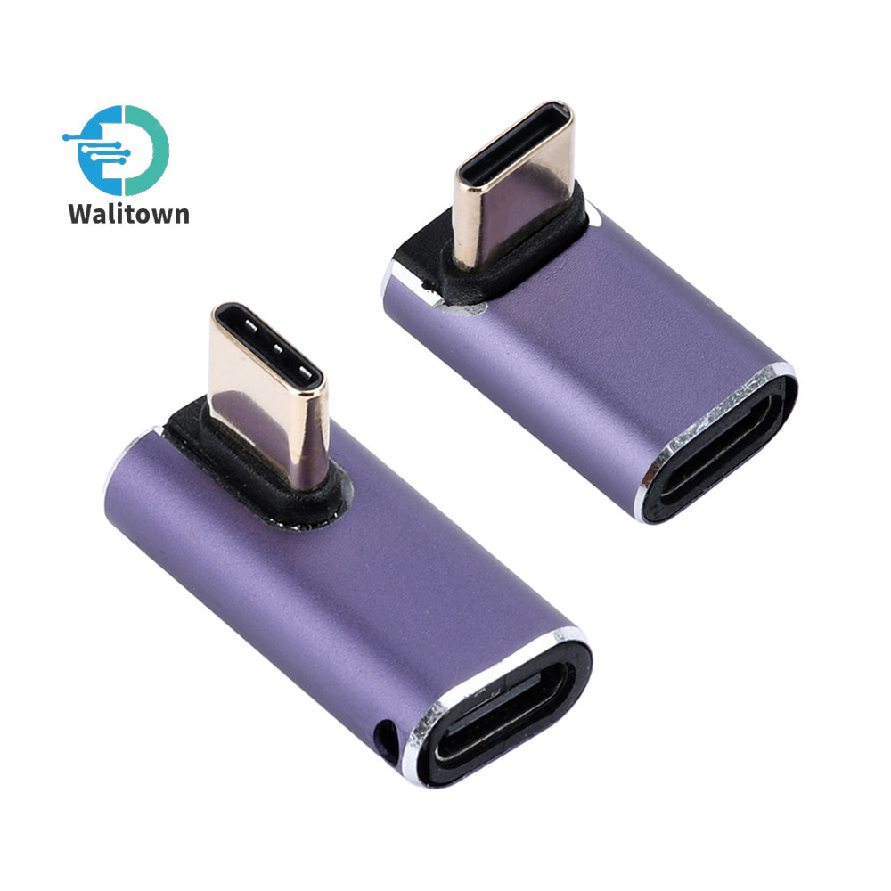USB 4.0 type-C male to female 240W adapter L-shaped fast charging ...