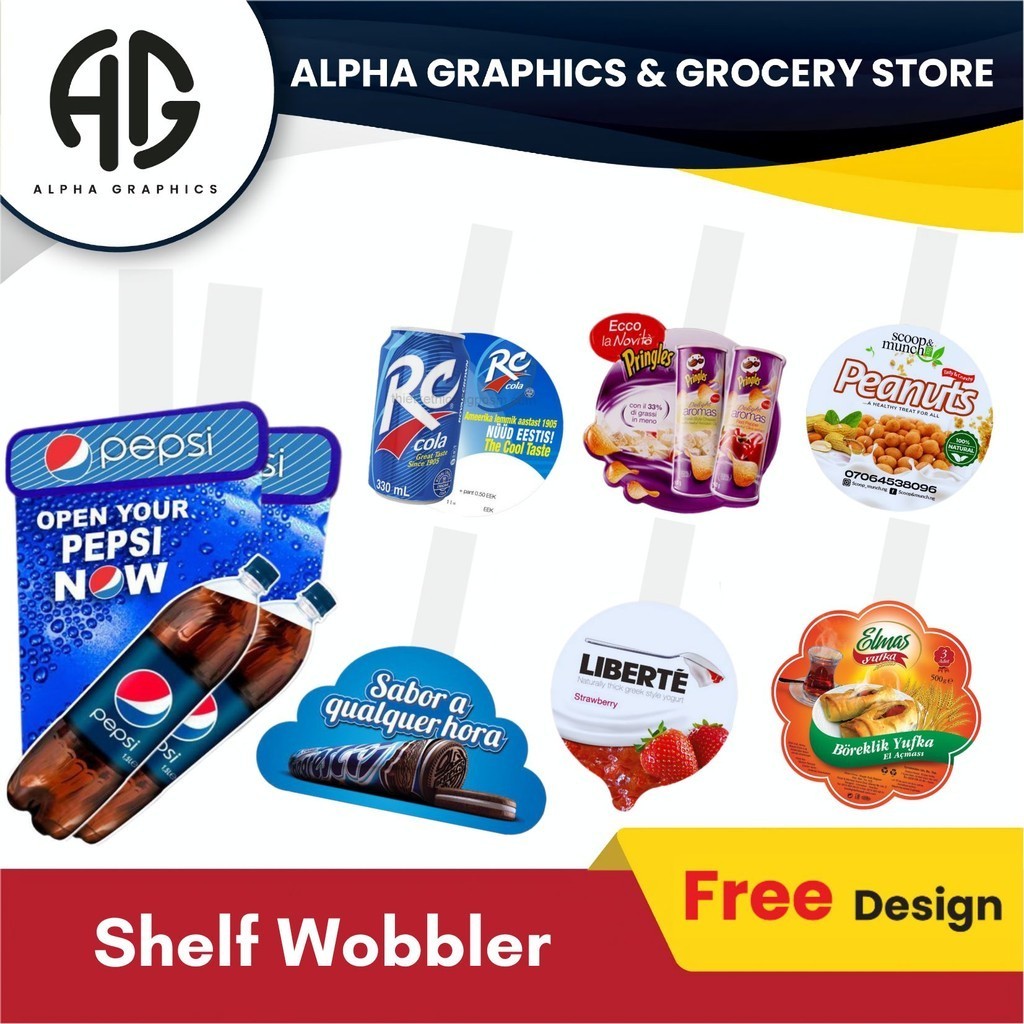 Shelf Wobblers + FREE Design - 300pcs / 500pcs | Shopee Malaysia