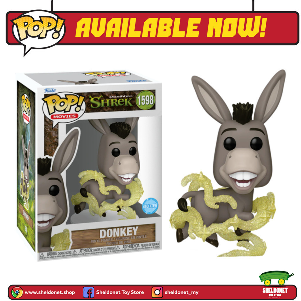 Funko Pop! Movies: Shrek - Donkey (DreamWorks 30th Anniversary ...