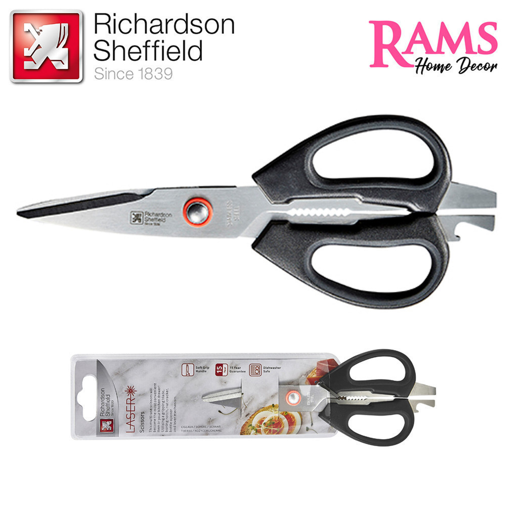 Richardson Sheffield Laser Multi-Usage Scissors Stainless Steel ...