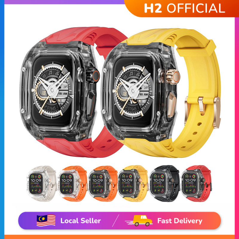 H2 Luxury Transparent Case for iWatch Ultra 49 46 42 45 44mm ...
