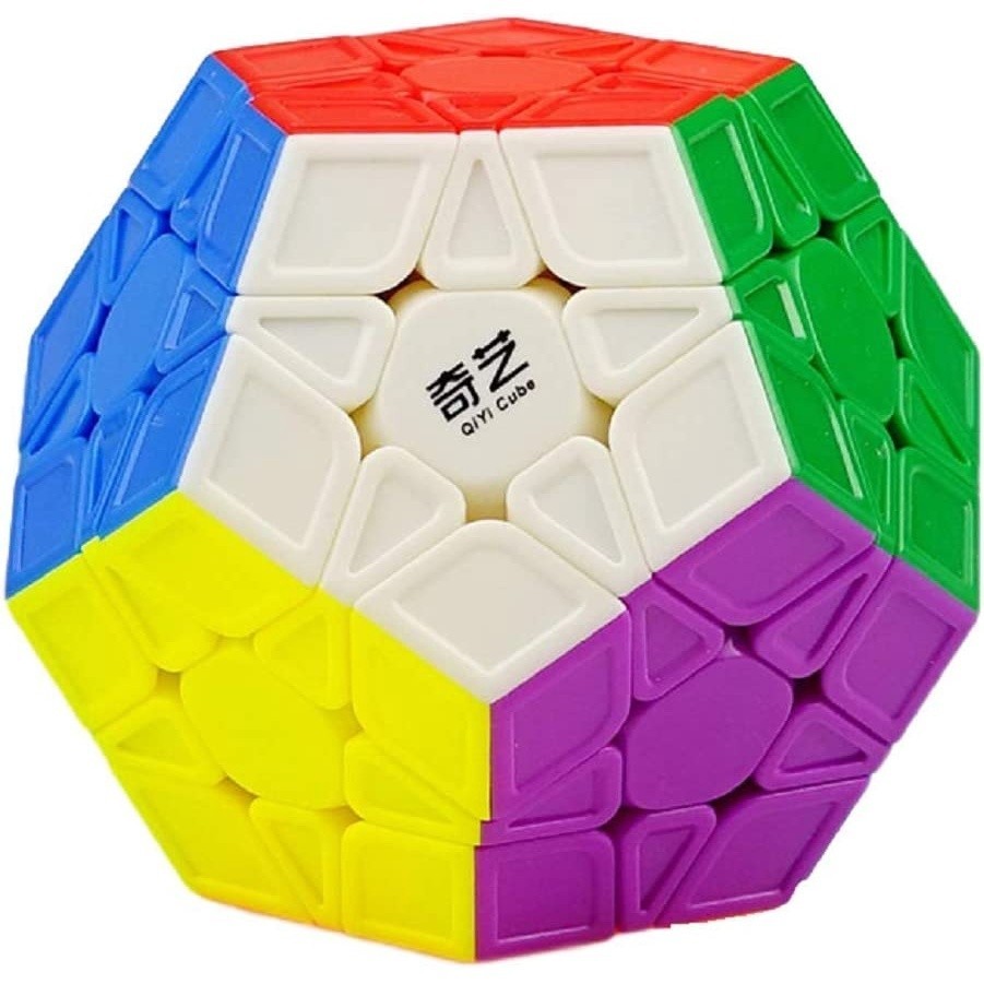 QiYi Cube 3x3 Megaminx Speed Cube, Stickerless 3x3x3 Magic Cube Puzzle ...