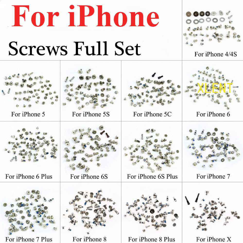 Full Screw Set Repair bolt Complete Kit For iPhone 6 6S 6Plus 6splus 7 ...