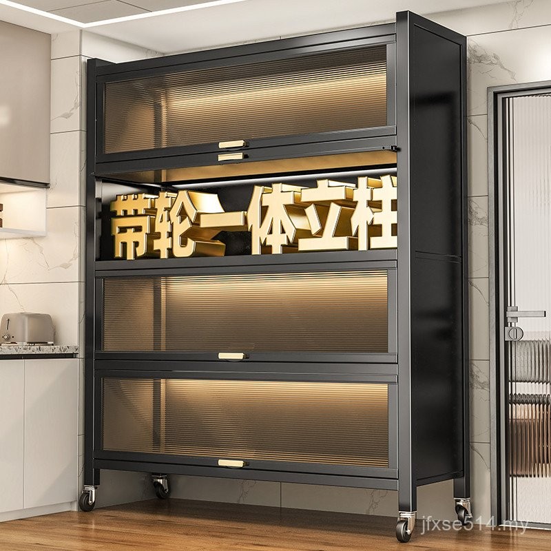 Wheeled Kitchen Steel Storage Cabinet Integrated Column Locker Multi ...