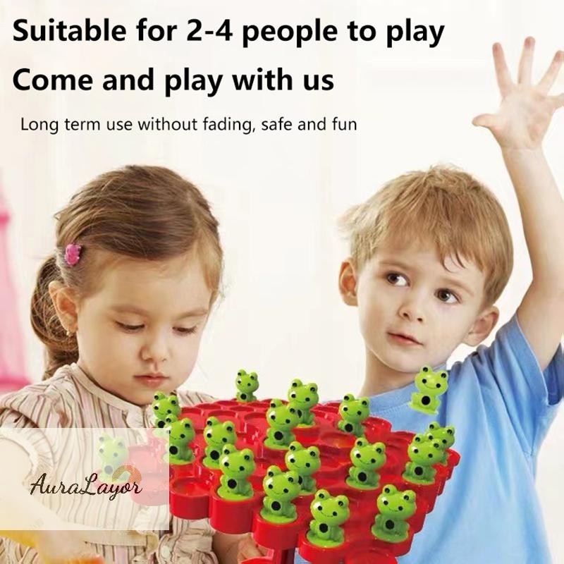 [AuraLayor] 1 Set Balancing Board Game Kids Frog Balance Tree Children ...