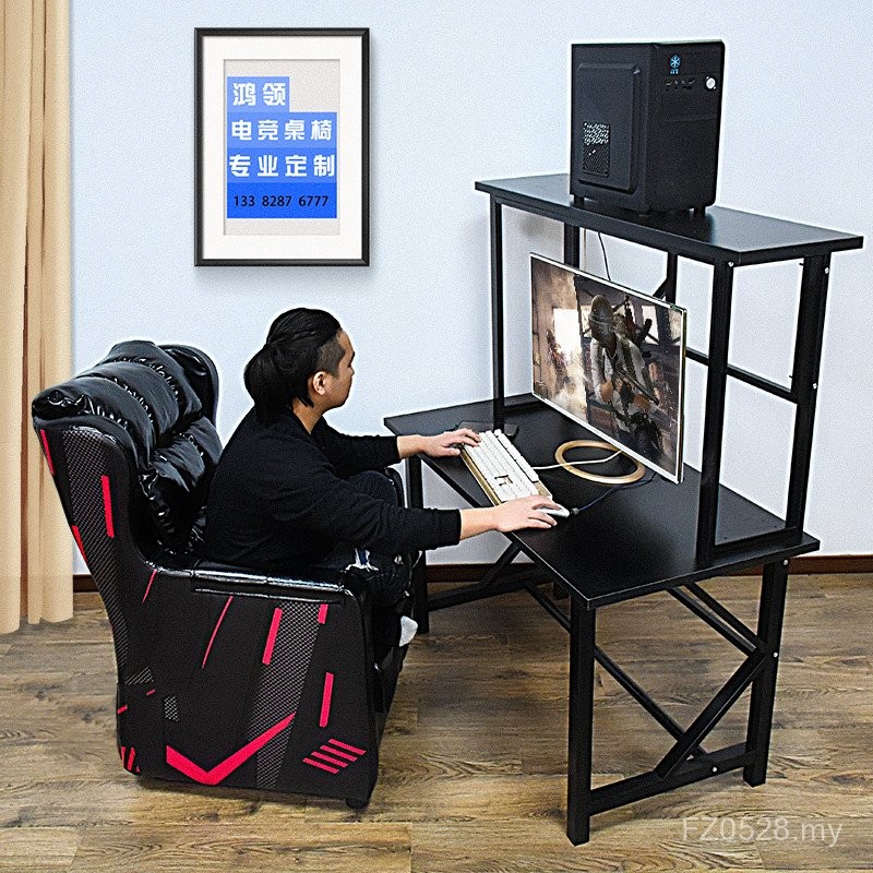 Computer Desk Studio Desk Internet Cafe Single Integrated Gaming Desk ...
