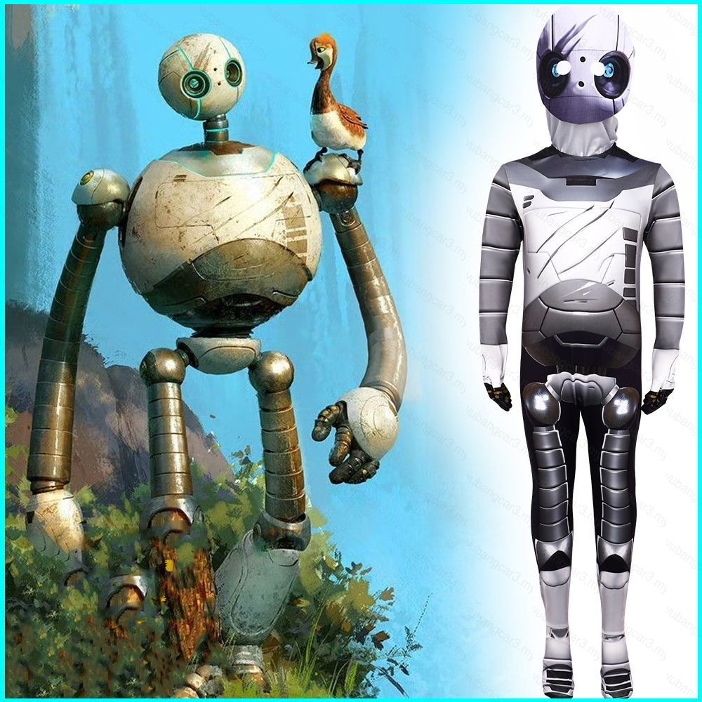 yubang The Wild Robot Roz kids role play cosplay cloth Halloween party ...