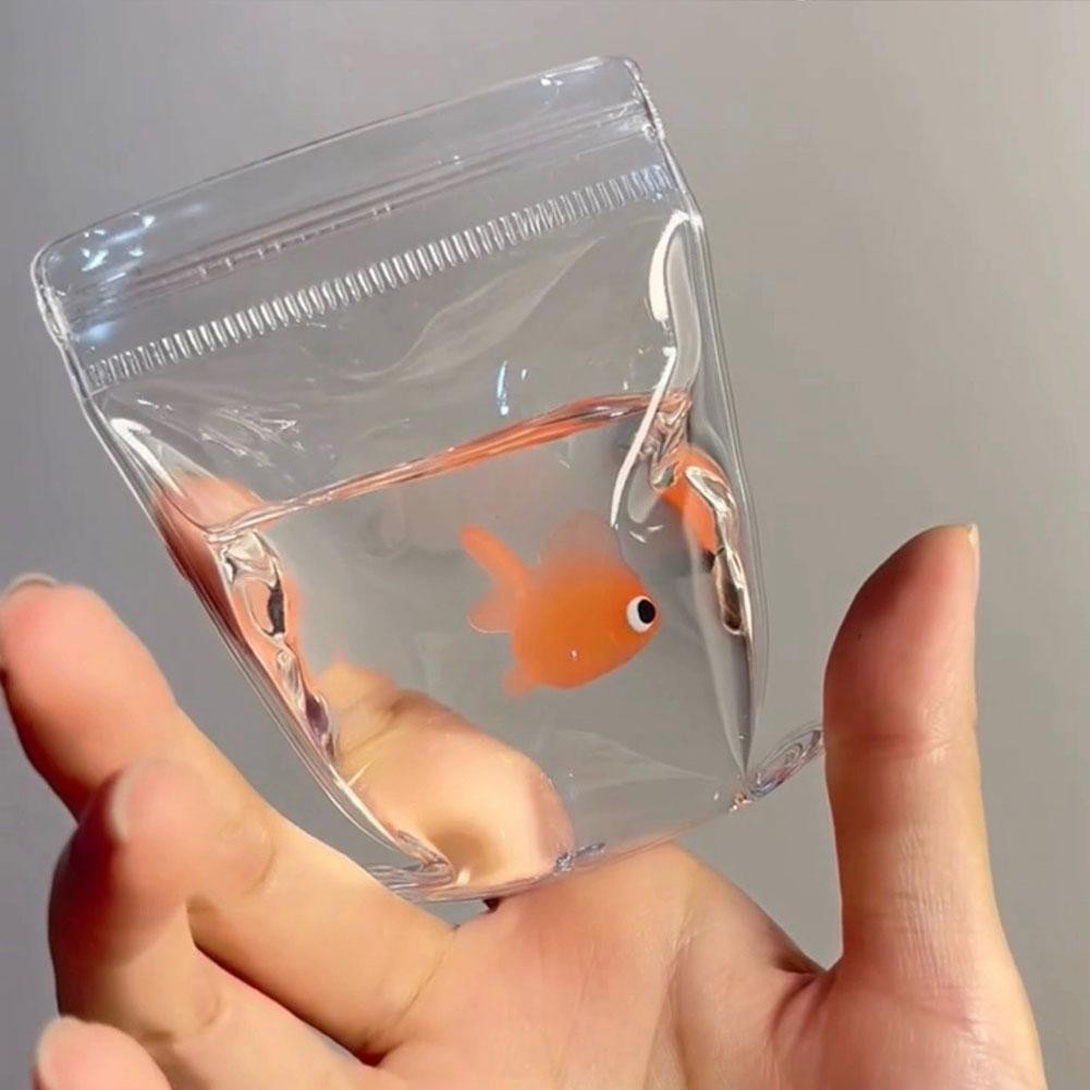 Goldfish Pinch Le Transparent Goldfish Bag Silicone Artifact Le ...