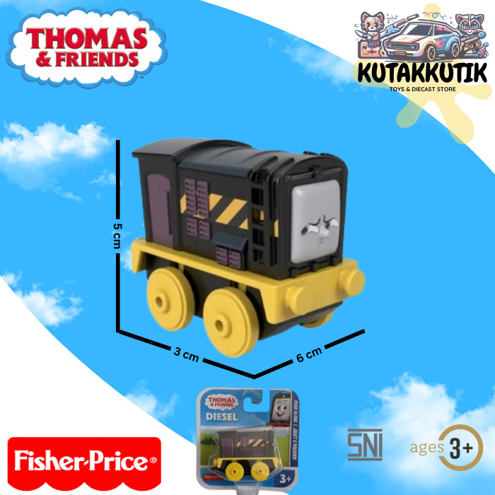 Fisher Price Thomas and Friends Push Along Diesel Yellow Jouet A ...
