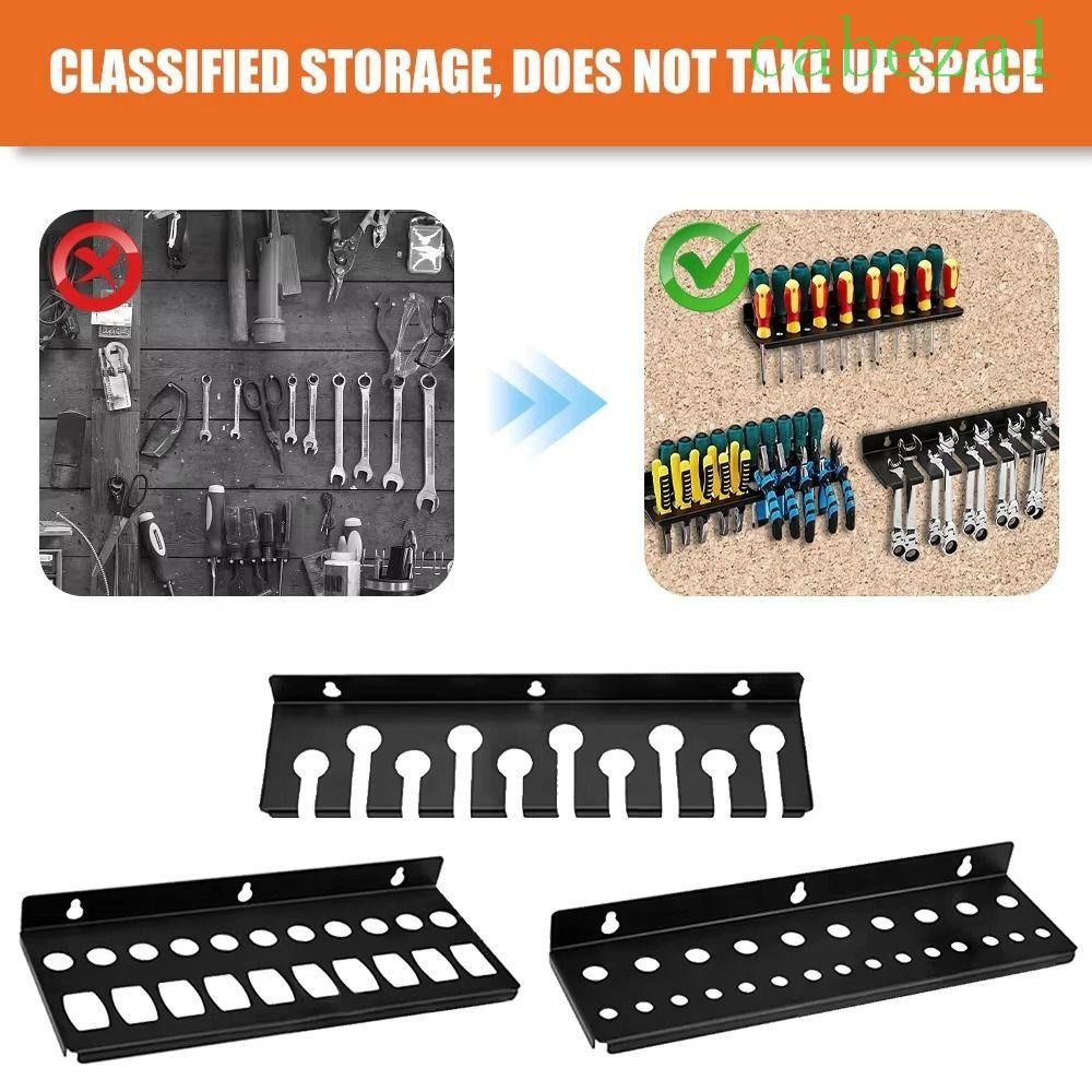 CABEZA Hardware Tool Hanger, Wrench Organizer Wall Mount Wall Tool ...