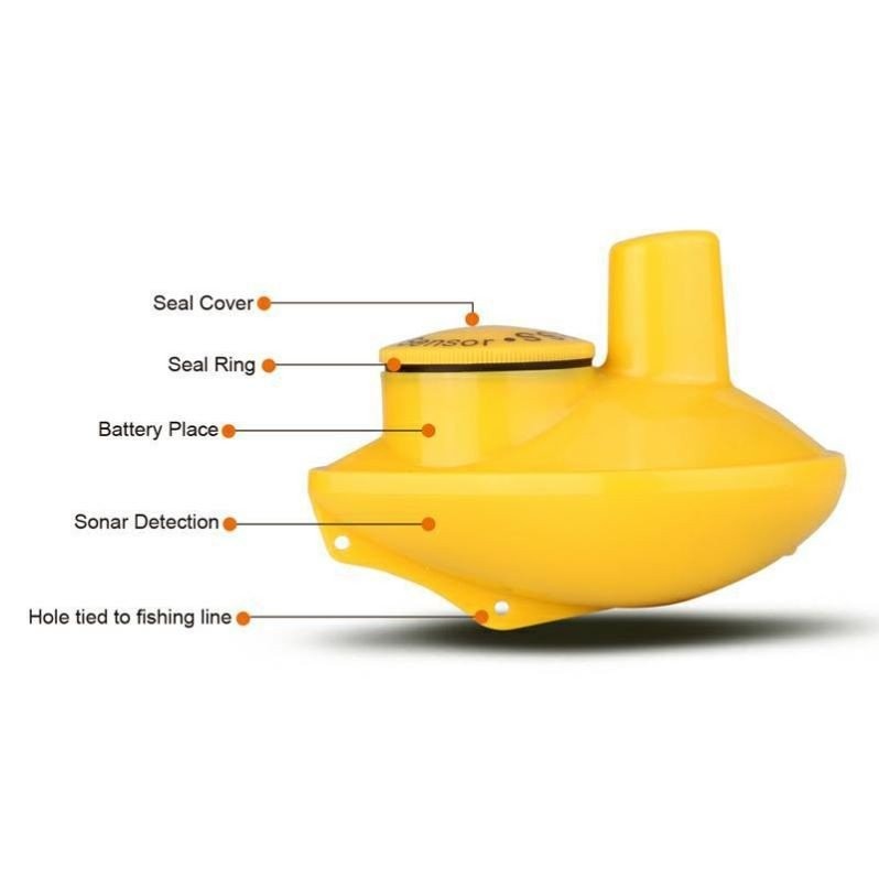 Pencari Ikan Bawah Air Ultrasonik Pengesan Sonar Memancing Pencari ...