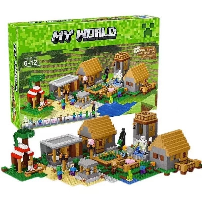 Minecraft Building Block Village Full Version Boy Educational ...