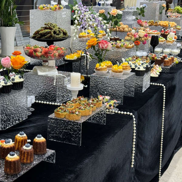 cake stand dessert table display set raya 2025 Acrylic Water Ripple ...