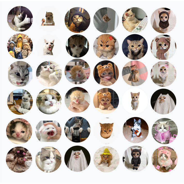 Pin 4 BUTTON 44mm catcore cute MEOW icon ready - aesthetic catcore y2k ...