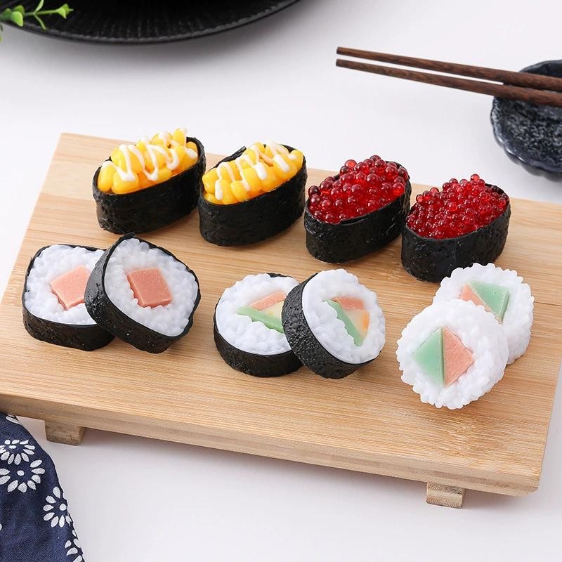 Simulation Fake Sushi, Artificial Lifelike Nigiri Onigiri Sushi Food ...