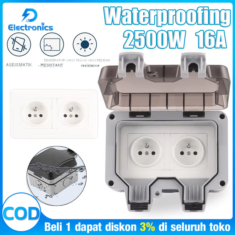 Double Socket 2 OB Cover Model Broco Atlantic Waterproof Atlantic ...