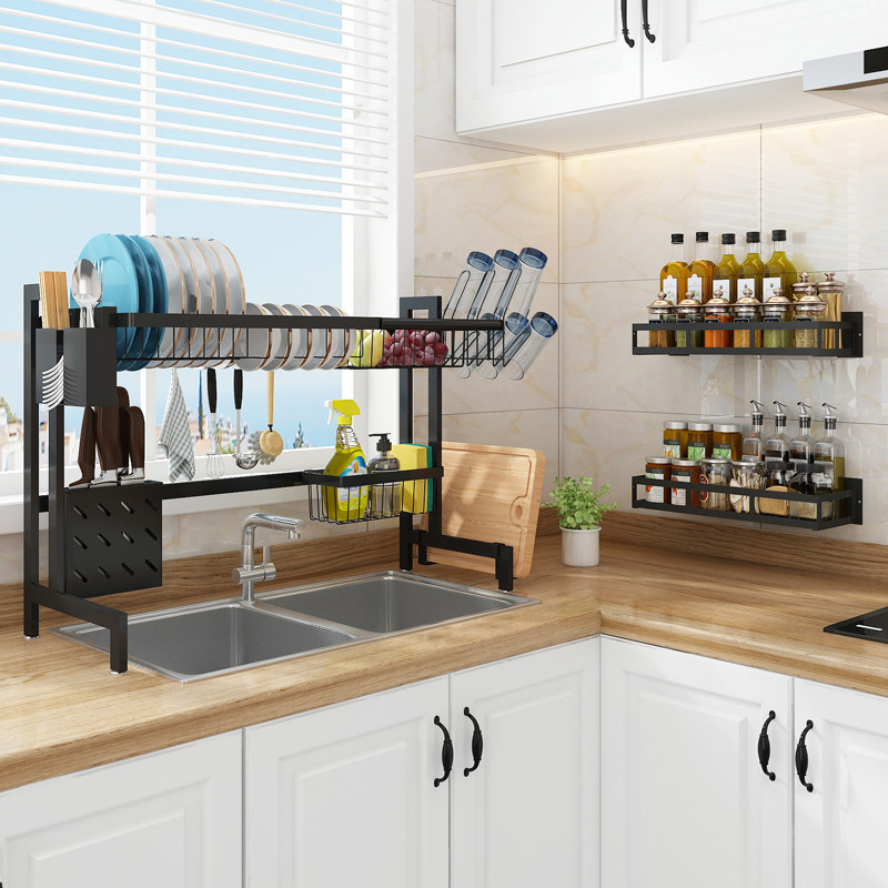 Rak Penyusun Sinki Dapur Pelbagai fungsi untuk Pinggan, Mangkuk, Cawan ...