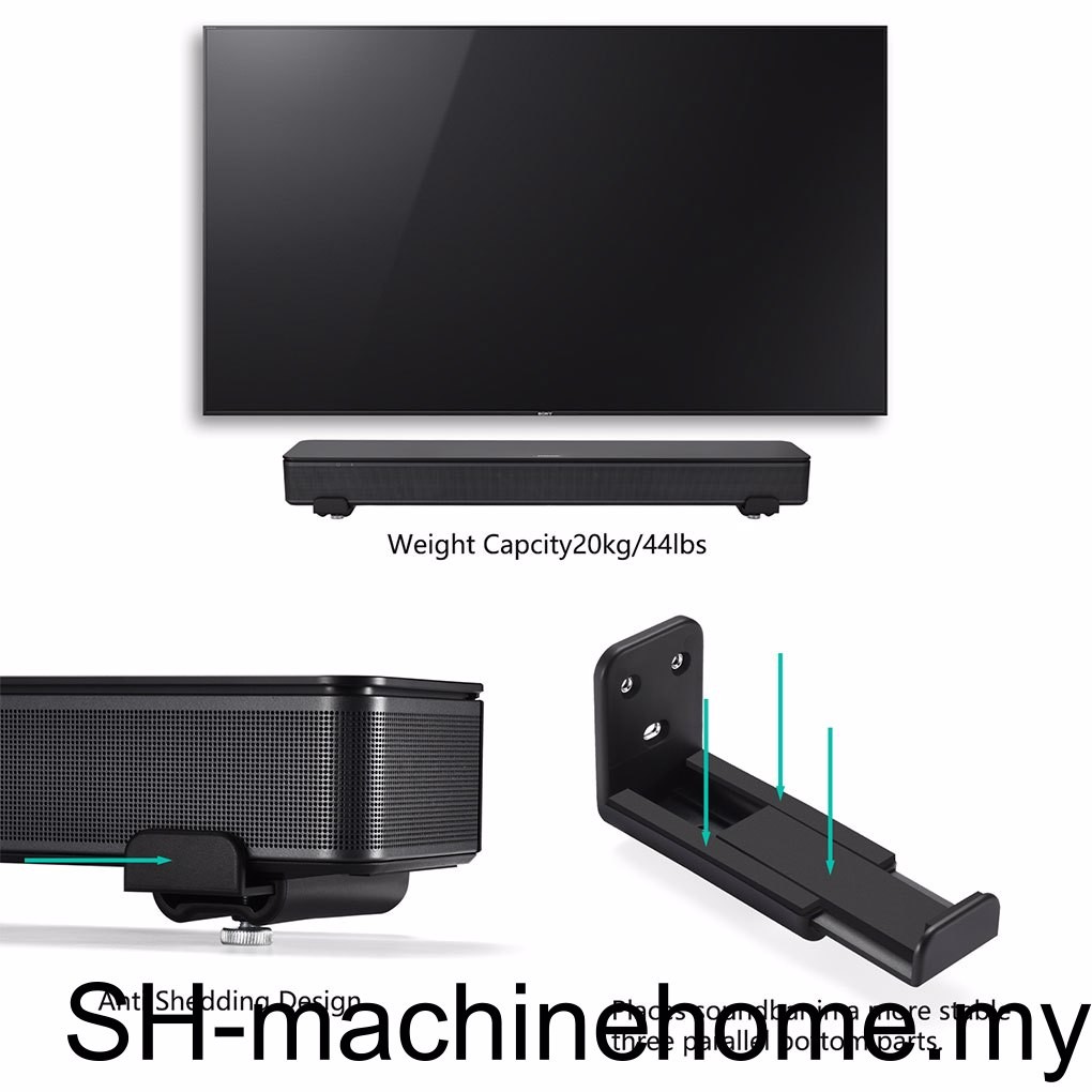 Wall Soundbar Universal Adjustable Depth Bar Soundbar Sturdy Wall ...