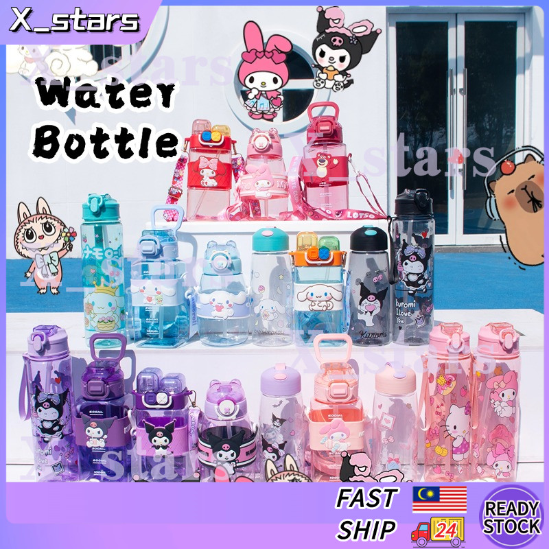 Botol Air Kuromi Capybara Bottle Kids Straw Bpa Free Botol Air Sanrio ...