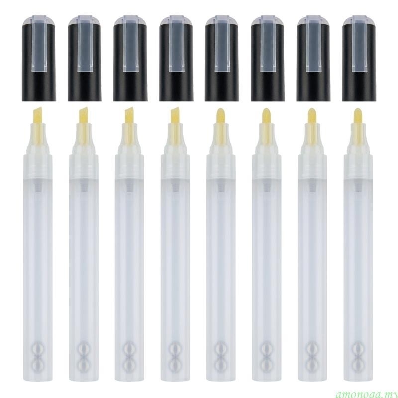 amonoqa 6 Pcs Empty Refill Paint Markers Blank Acrylic Paint Pen ...