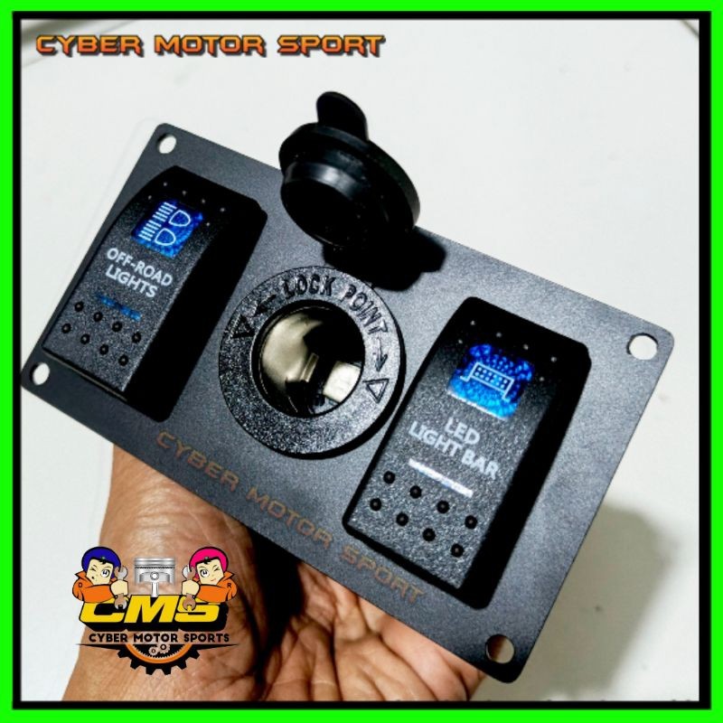 Universal car add on panel interior Dashboard. dc panel switch outlet ...