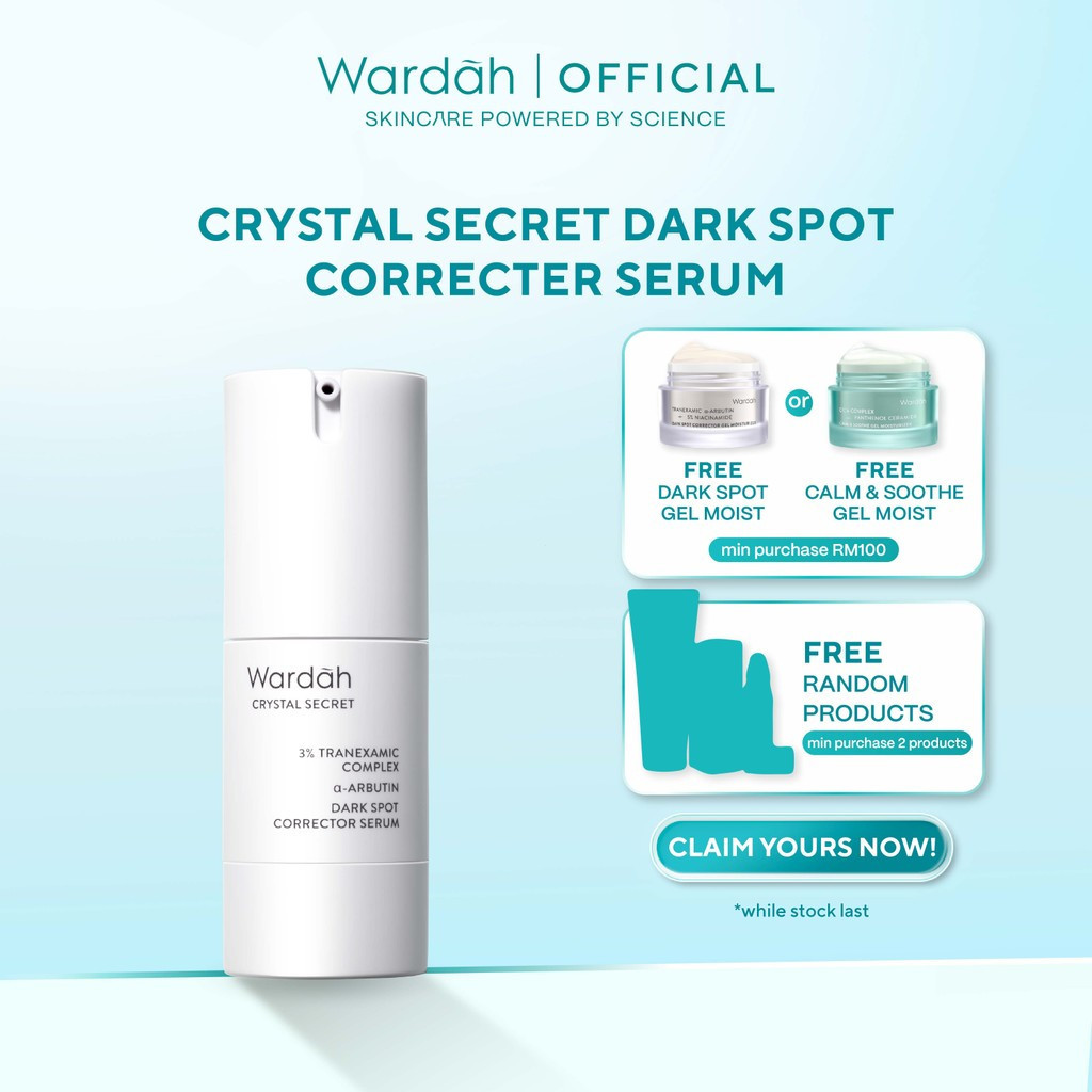 Wardah Crystal Secret 3% Tranexamic Complex α-Arbutin Dark Spot ...