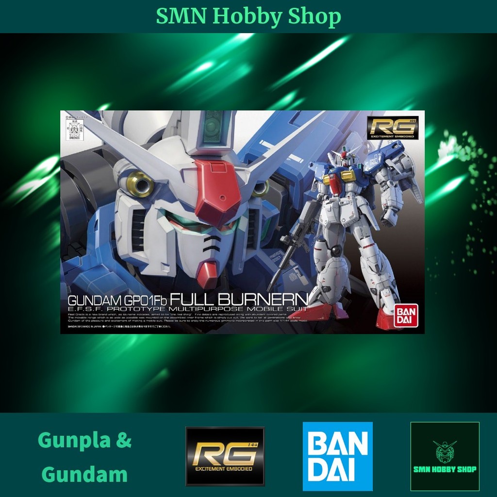 RG 1/144 Gundam GP01FB Full Burnern Gunpla Gundam Toys Plastic Model Kit [Mobile Suit Gundam ...