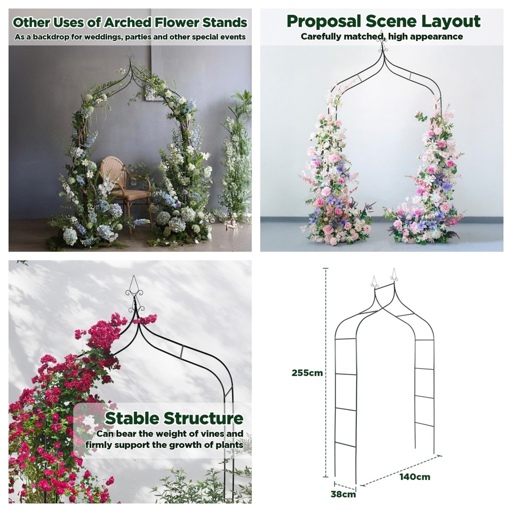 Garden rack Garden Arch flower Rack Pintu climbing frame plant stand ...