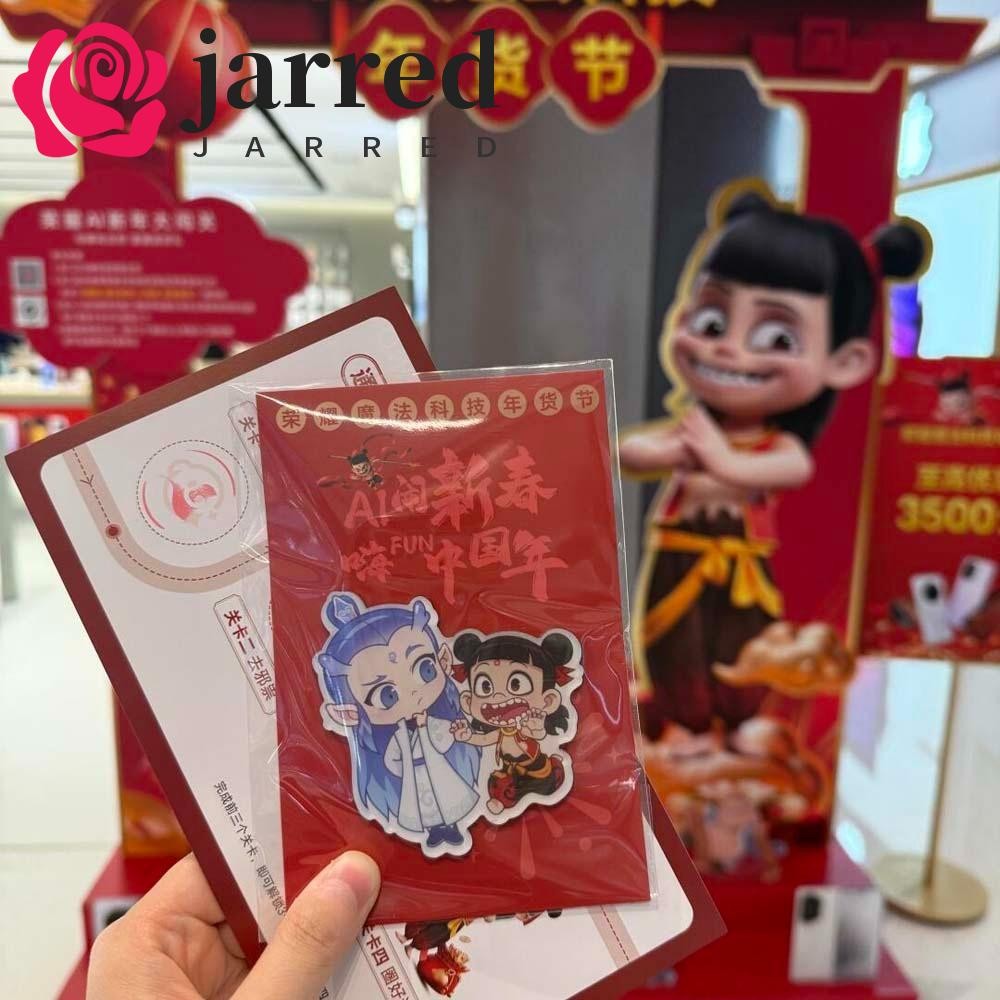 JARRED Nezha Refrigerator Magnets, Chinese Style Aobing Bronze Barrier ...