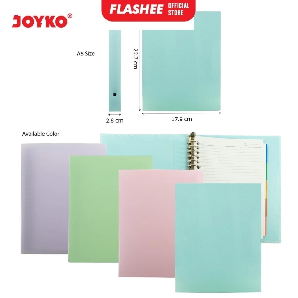 Binder Note Joyko A5 Notebook 20 Ring Journal Joyko | Shopee Malaysia