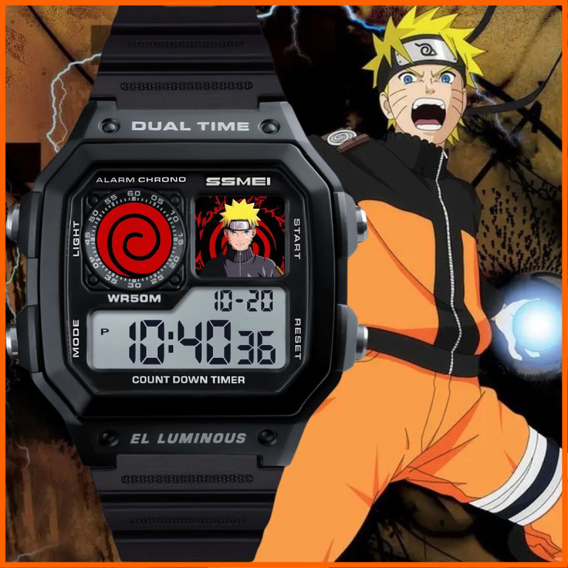 Naruto Watch Game Anime Two-Dimensional Student Waterproof Electronic ...