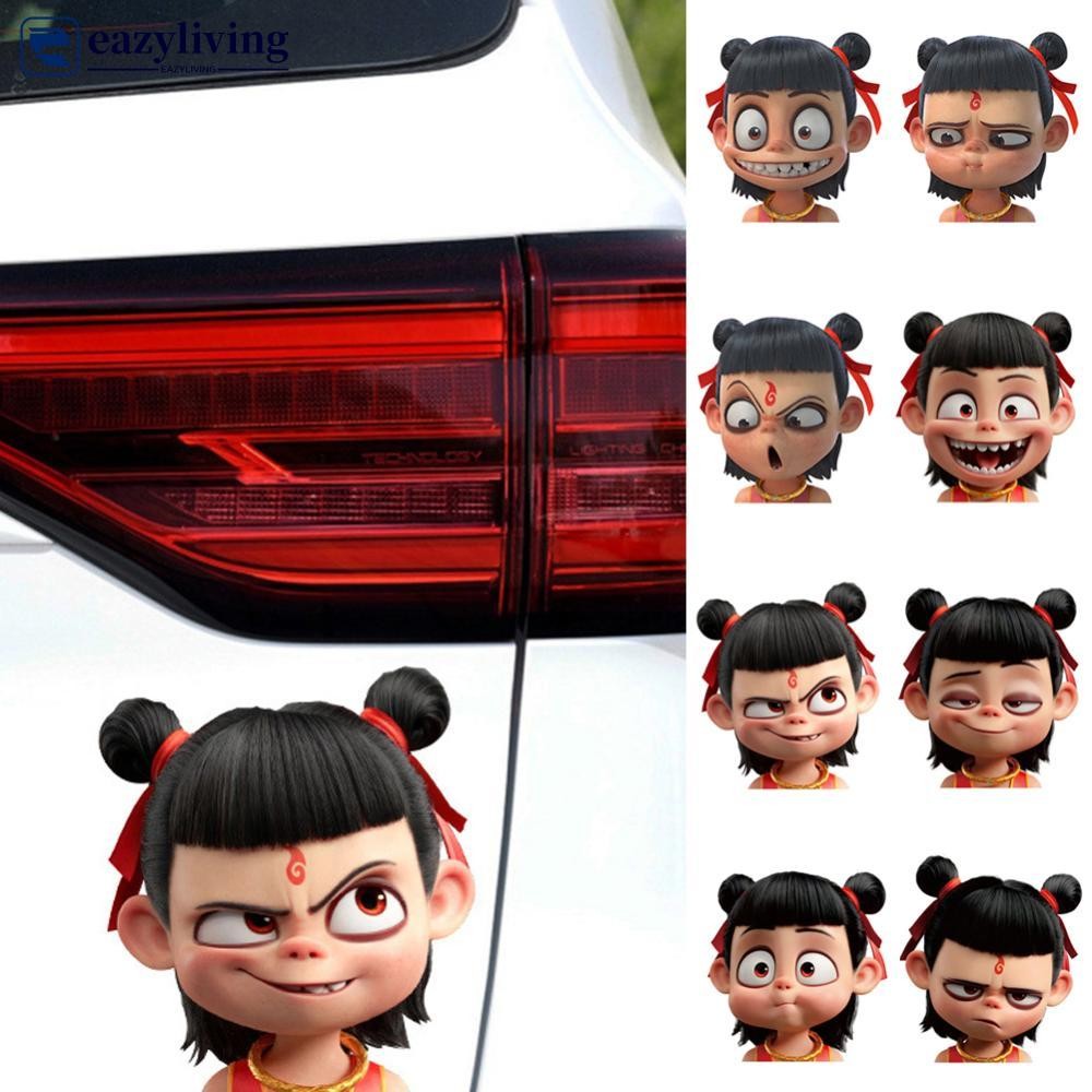 EAZYLIVING Nezha Car Sticker Waterproof Decal Sticker Scratch Masking ...