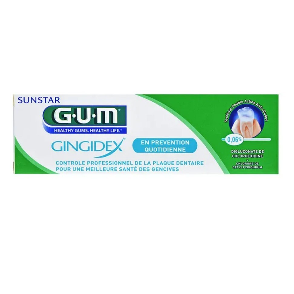 Sunstar Gum Gingidex Toothpaste, Double Action Anti-plaque Professional ...