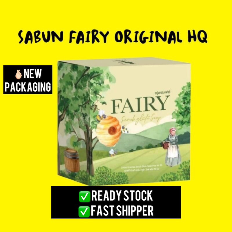 (NEW PACKAGING) Fairy Scrub Gluta soap Original | Shopee Malaysia