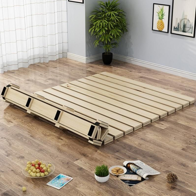 Pine Hard Board Mattress Folding Row Skeleton Board Single Tatami Solid ...